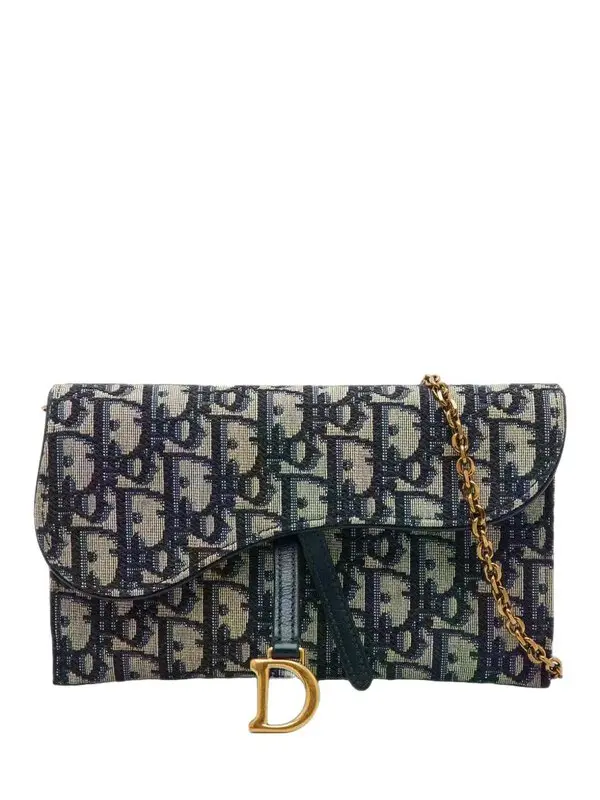 Dior 2021 Saddle Oblique Crossbody Bag - Blue