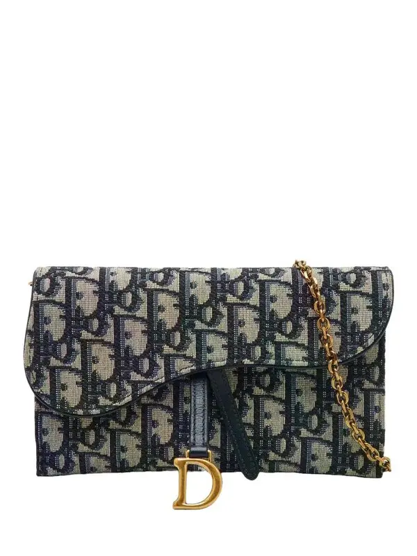 Dior 2021 Saddle Oblique Crossbody Bag - Blue