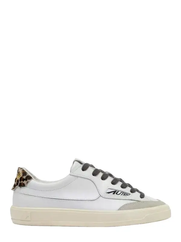 AUTRY Windscape Leopard-print Sneakers - White