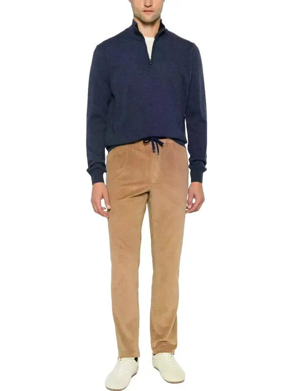 DRUMOHR Corduroy Drawstring Trousers - Neutrals
