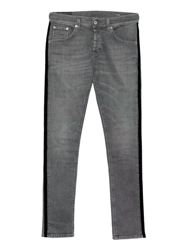 DONDUP Velvet-stripe Jeans - Grey