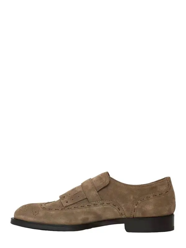 DOUCAL'S Kilty Monk-strap Loafers - Brown