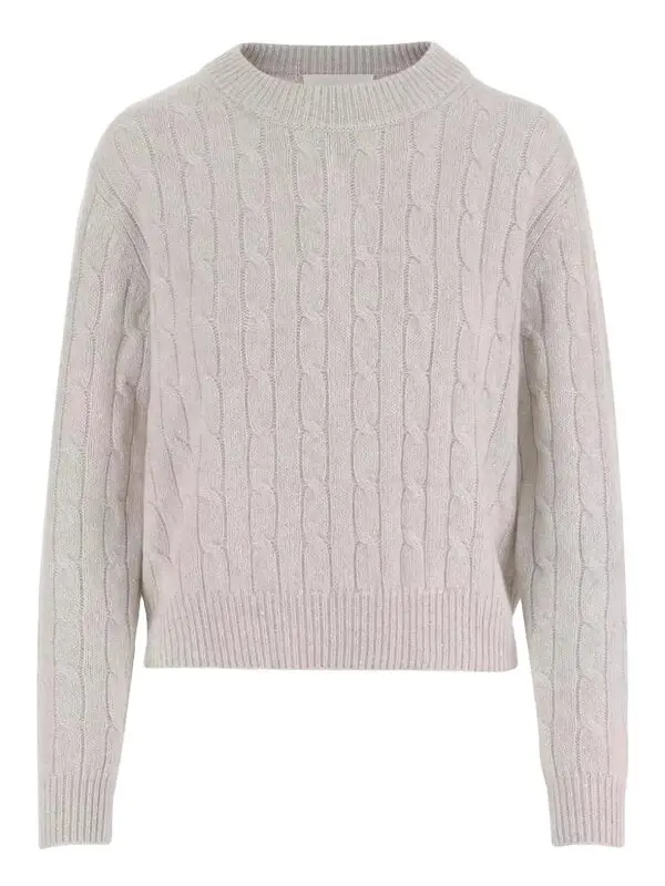 Arch4 Sequin-embellished Cable-knit Sweater - Neutrals