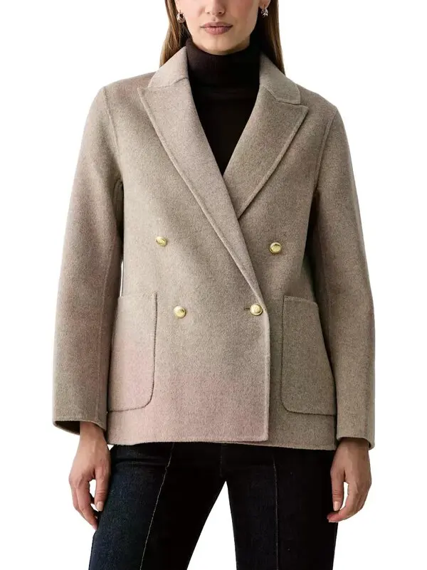 Gant Double-breasted Peak-lapels Blazer - Neutrals