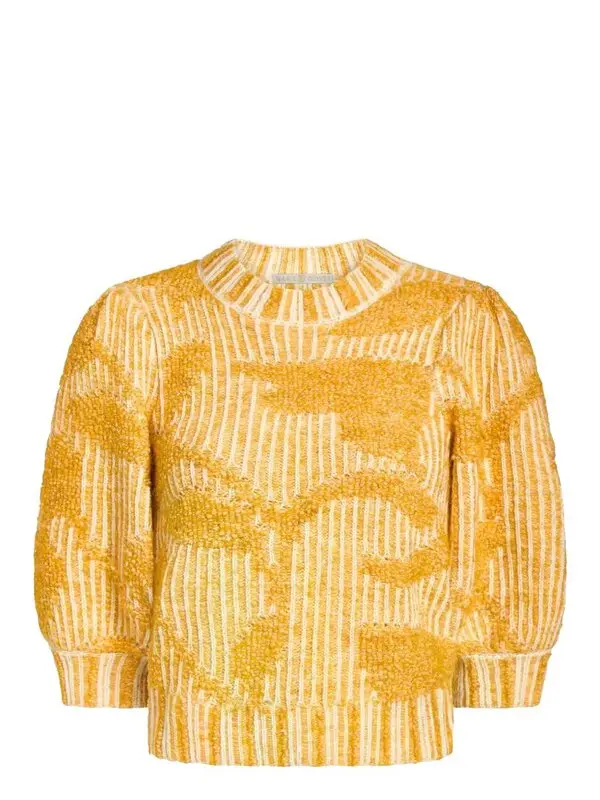 MARIE OLIVER Gail Bouclé-knit Sweater - Yellow