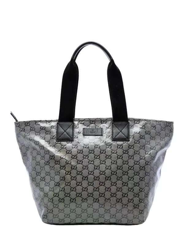 Gucci 2016-2026 Gg Crystal Web Tote Bag - Grey