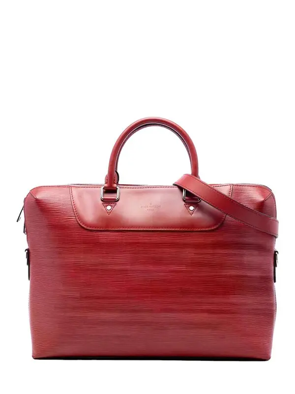 LOUIS VUITTON 2015 Epi Porte Documents Jour Business Bag - Red