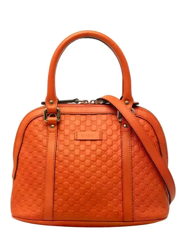 Gucci 2000-2015 Mini Microguccissima Dome Satchel - Orange