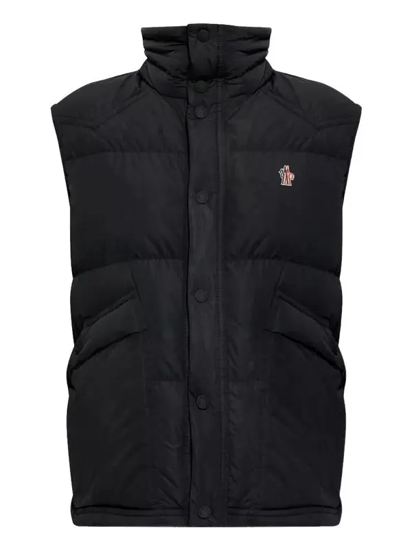 Moncler Evans Quilted Corduroy-collar Gilet - Black