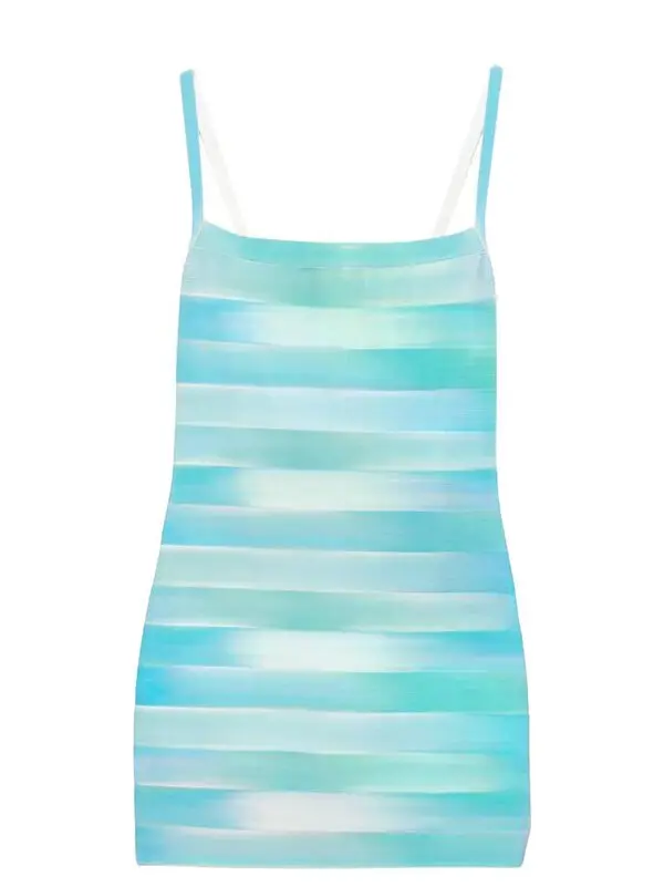 Herve Leger Charlie Mini Dress - Blue