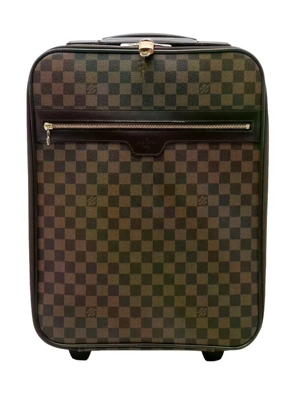 LOUIS VUITTON 2006 Damier Ebene Pegase 45 Travel Bag - Brown