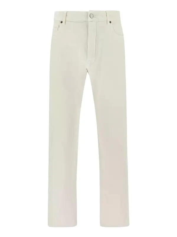 Paul & Shark Varese Cotton Straight-leg Jeans - Neutrals