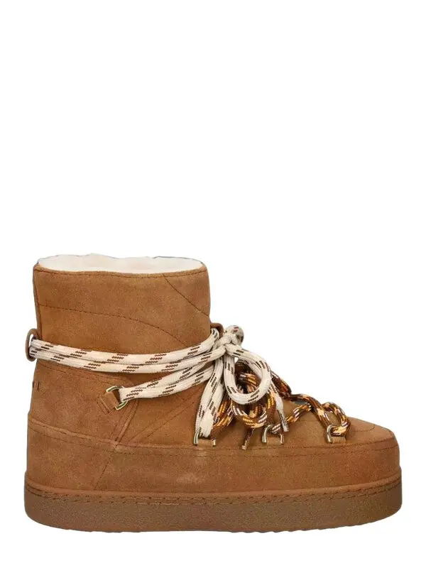 Inuikii Lace-up Suede Boots - Brown