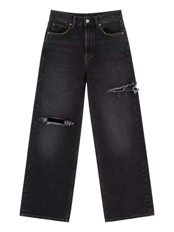 ICON DENIM LOS ANGELES Poppy Distressed Jeans - Black