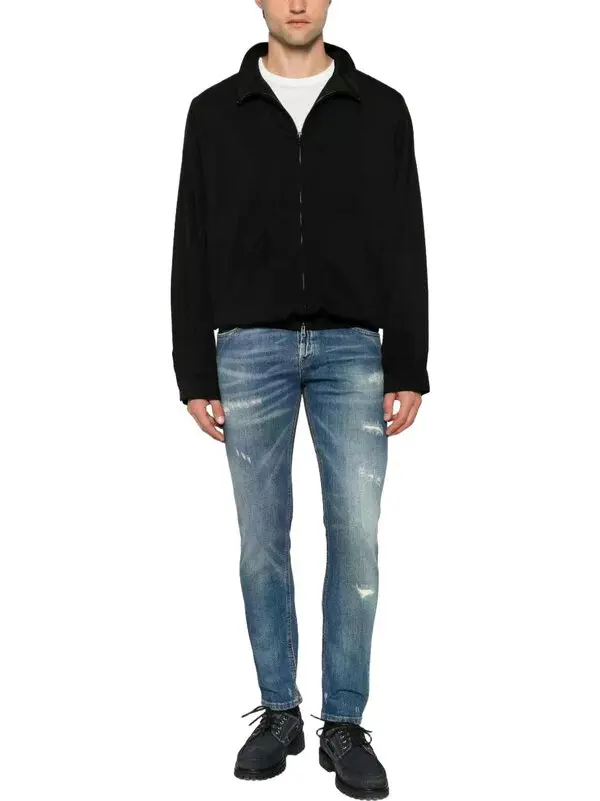 DONDUP Distressed Whiskered Jeans - Blue