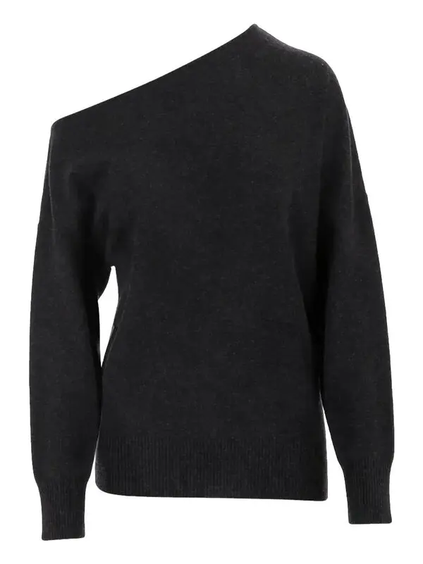 Arch4 One-shoulder Asymmetrical Sweater - Grey
