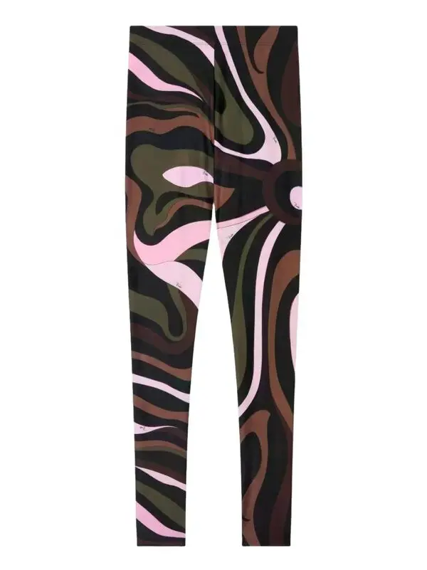 Emilio Pucci Marmo Print Leggings - Black