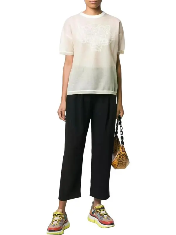 Kenzo Tiger-logo T-shirt - Neutrals