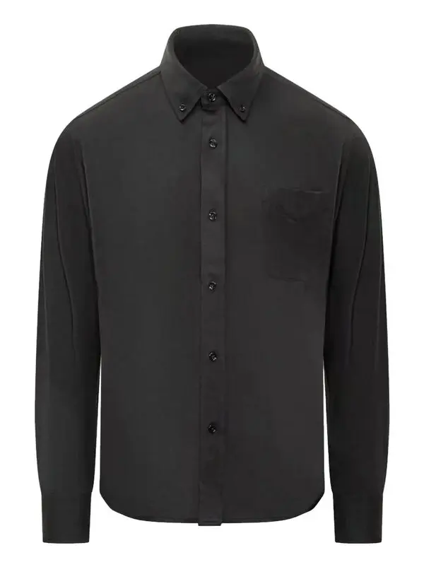 TOM FORD Long-sleeve Button-down Shirt - Black