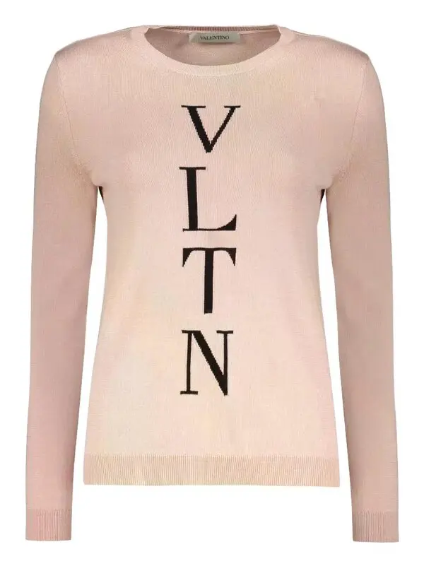 Valentino Garavani Logo-print Sweater - Pink