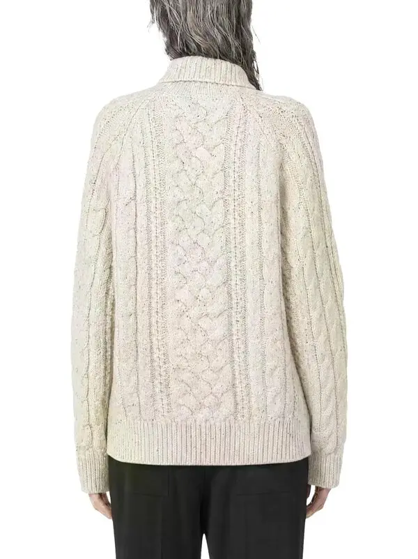TOTEME Cable-knit Turtleneck Sweater - Neutrals