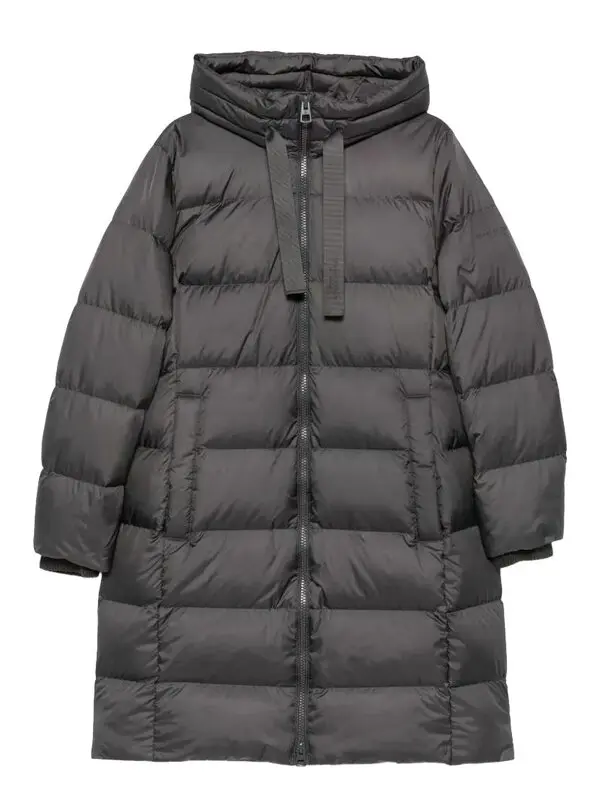 Marc O'polo Quilted Hooded Coat - Grey