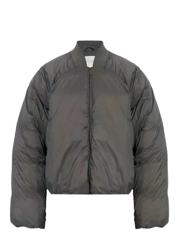 RETHINKIT STUDIOS Insulated Logo-print Bomber Jacket - Grey