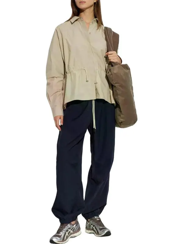 RETHINKIT STUDIOS Drawstring Cotton Shirt - Neutrals