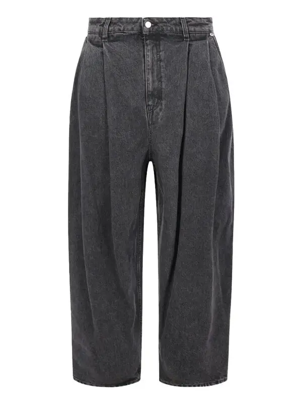 HED MAYNER Pleated Wide-leg Jeans - Grey