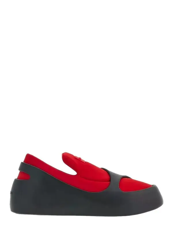 FERRAGAMO Slip-on Rubber Sneakers - Red