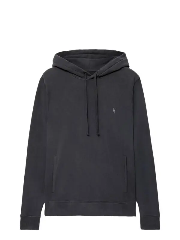 ALLSAINTS Rave Ramskull-embroidered Hoodie - Grey