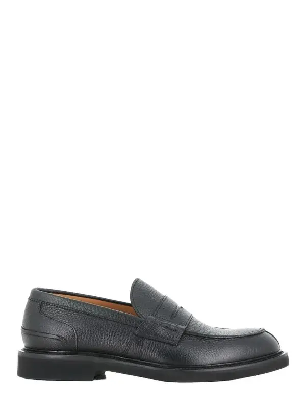 TASSINARI Pebble-leather Loafers - Black