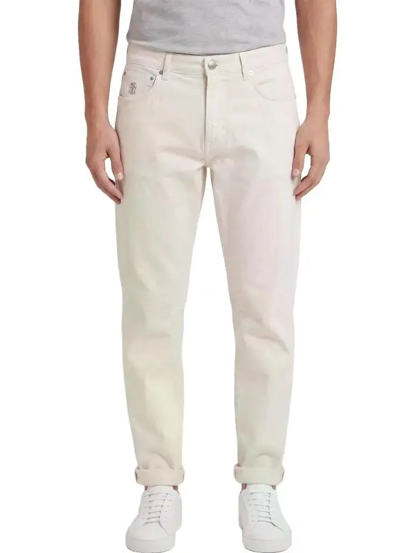 Brunello Cucinelli Five-pocket Lightweight Jeans - Neutrals