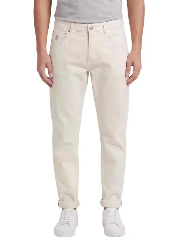 Brunello Cucinelli Five-pocket Lightweight Jeans - Neutrals