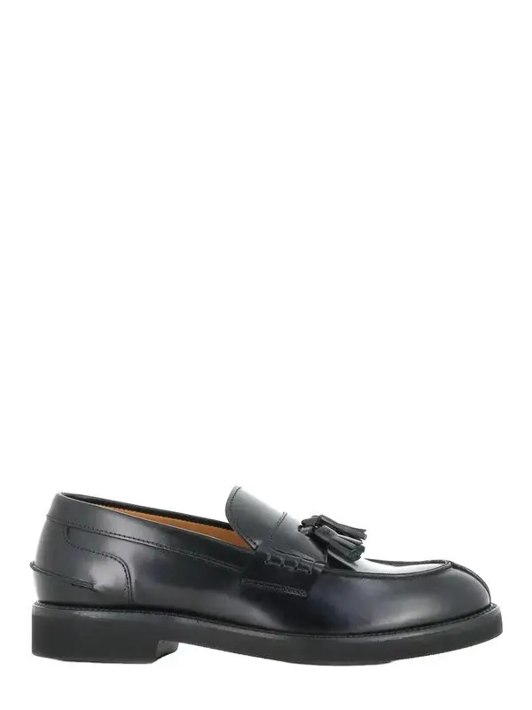 TASSINARI Tassel-detail Leather Loafers - Black