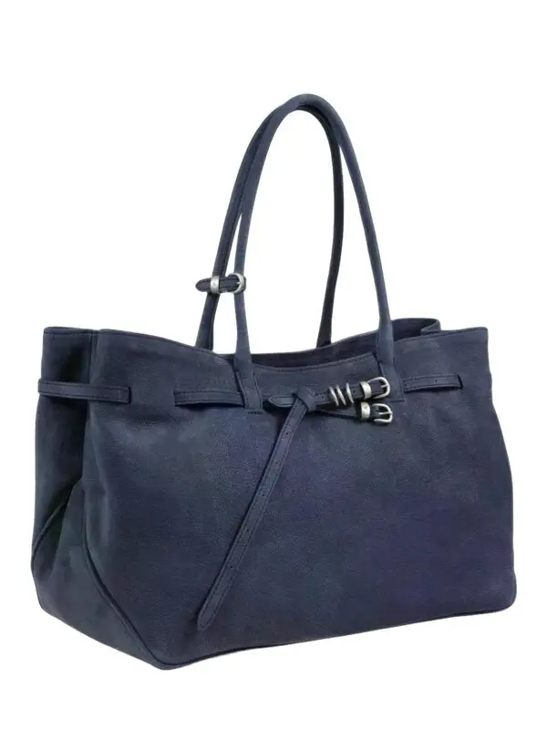 MARGESHERWOOD Grandma Used Buckle-detail Shoulder Bag - Blue