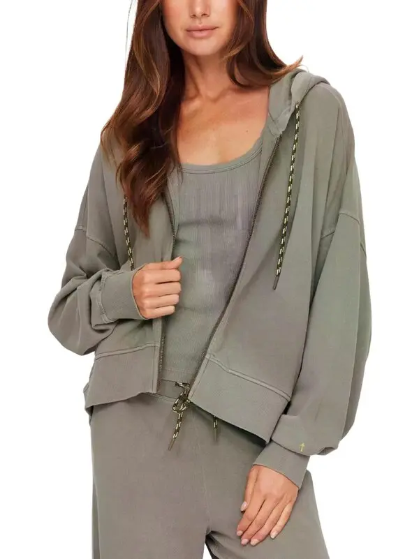 The Upside Jude Cropped Hoodie - Grey