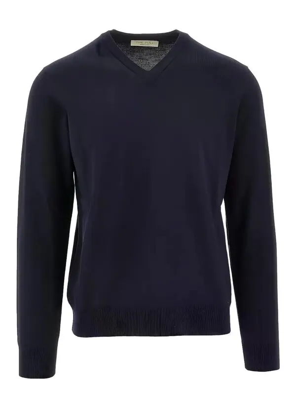 THE PULL V-neck Sweater - Blue