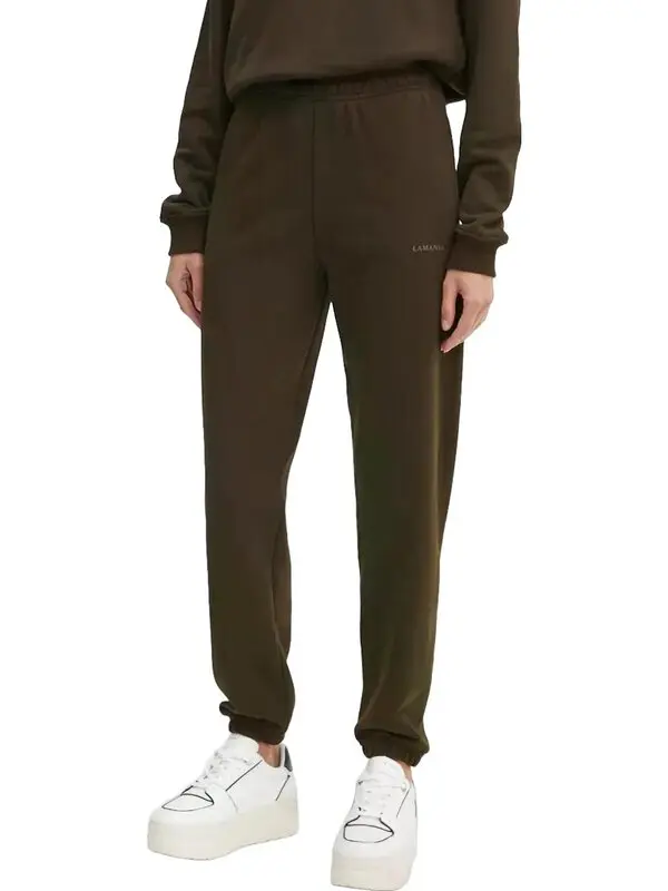 LA MANIA Rico Logo-print Track Pants - Brown