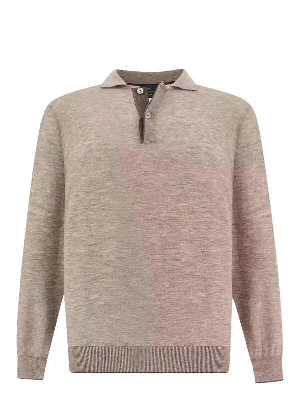 Paul & Shark Piuma Long-sleeve Polo Shirt - Neutrals