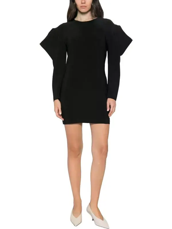 Norma Kamali Wing Sleeve Mini Dress - Black
