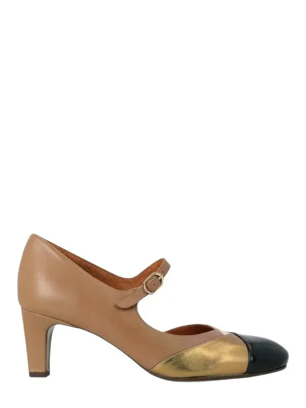 Chie Mihara Fyasa Colour-block Leather Pumps - Neutrals