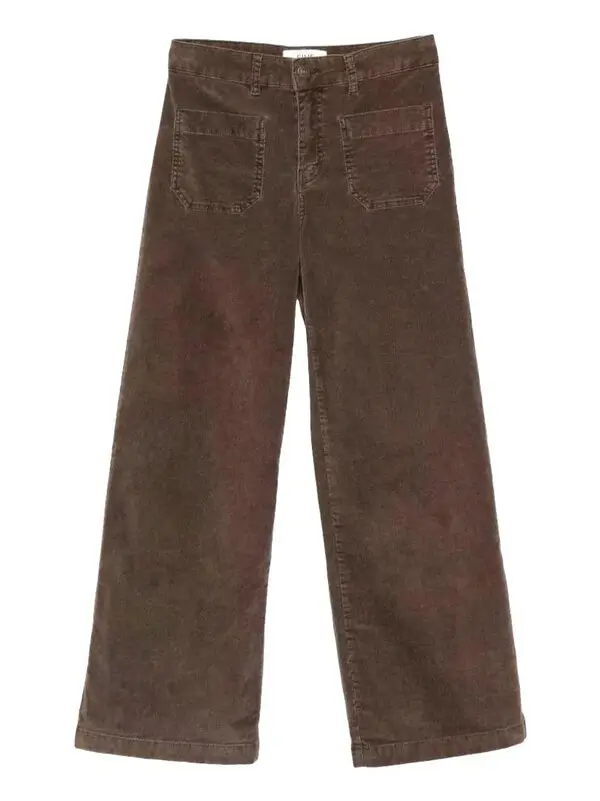 FIVE JEANS Corduroy Wide-leg Trousers - Brown