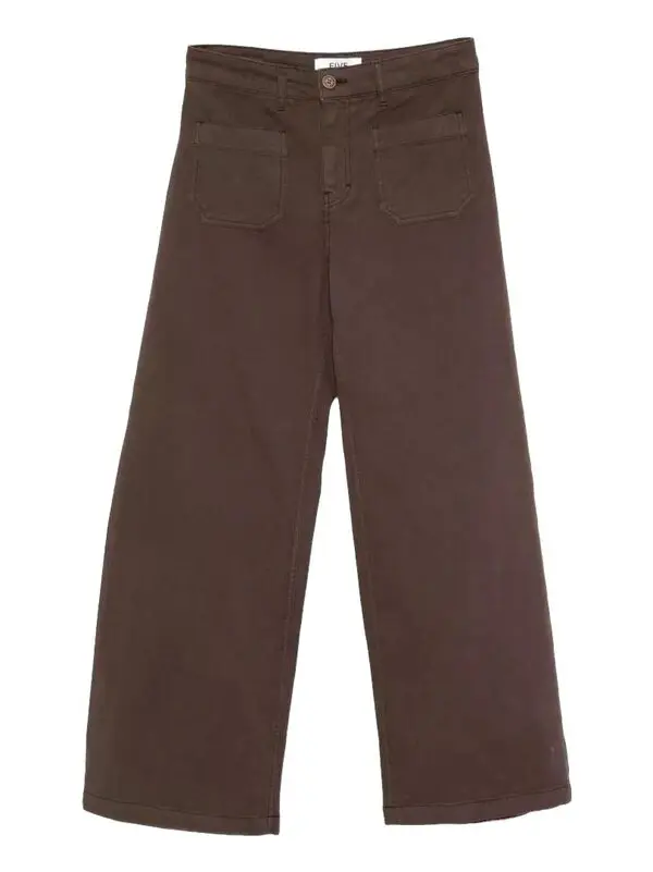 FIVE JEANS Lucia Wide-leg Trousers - Brown