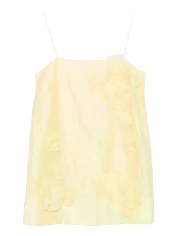 Aje Cloudscape Floral-appliqué Blouse - Neutrals