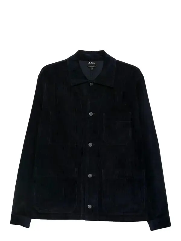 A.p.c. Rodney Corduroy Shirt Jacket - Blue