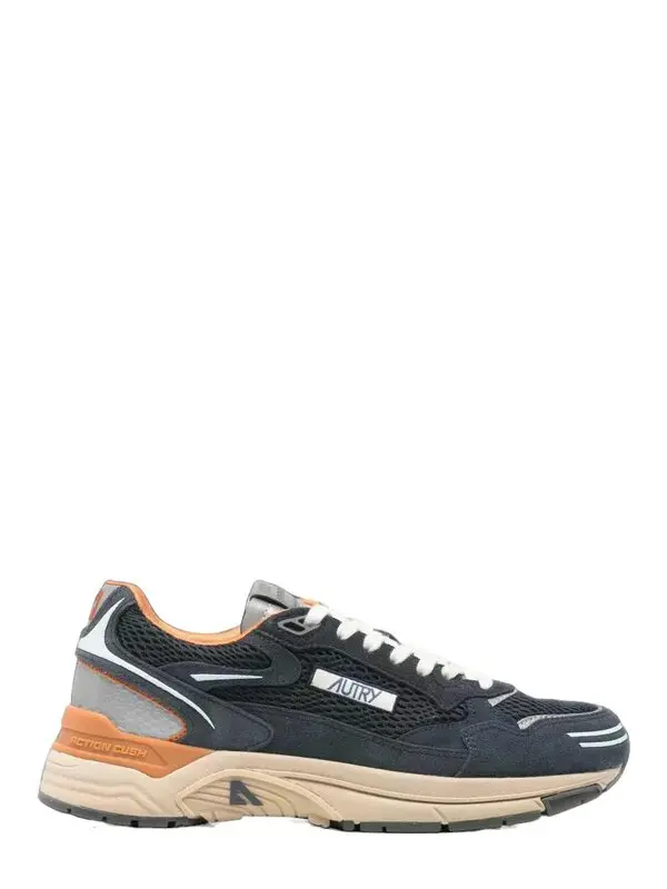 AUTRY Hyperway Panelled Suede Sneakers - Blue