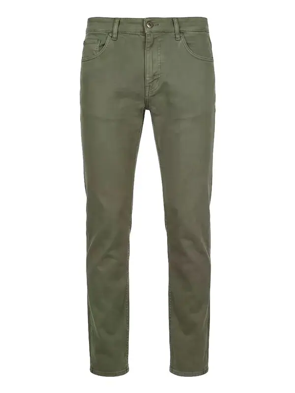 PT TORINO Logo-patch Straight-leg Jeans - Green