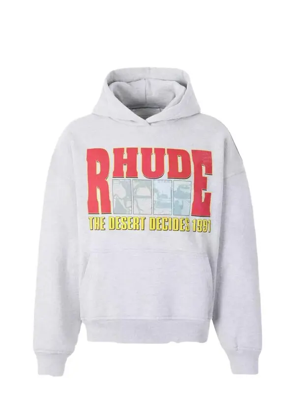 Rhude Graphic-print Hoodie - Grey