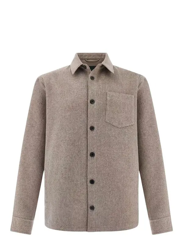 Paul & Shark Cashmere Overshirt - Brown